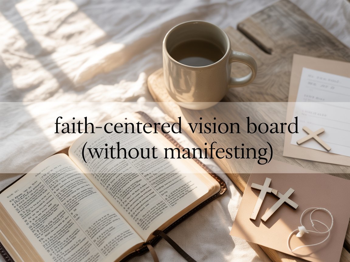 Faith-Centered Vision Board Without Manifesting (Biblical) – Coffee and ...