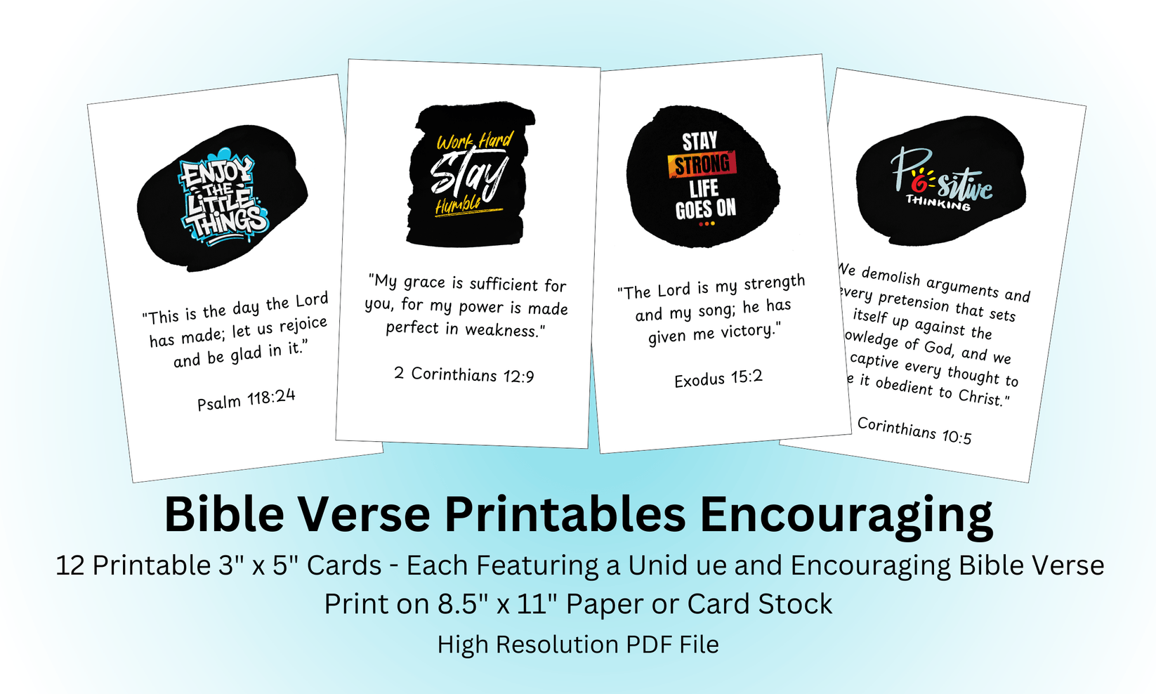 Bible Verse Printable Encouraging – Coffee & Christ Shop