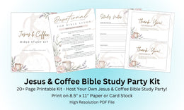 Jesus and Coffee Bible Study Party Kit – Printable PDF – Coffee and ...