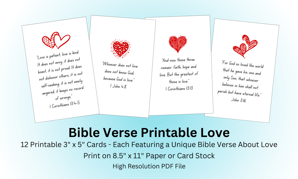 Bible Verse Printable Love – Coffee and Christ Shop