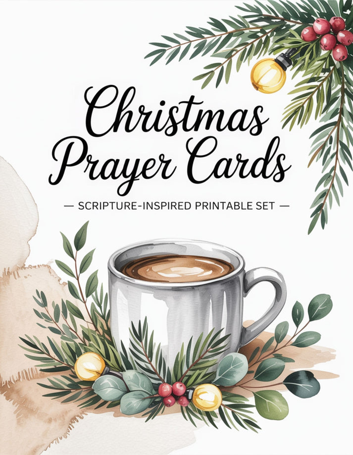 Christmas Bible Verse Cards – Scripture-Inspired Printable Set – Coffee ...