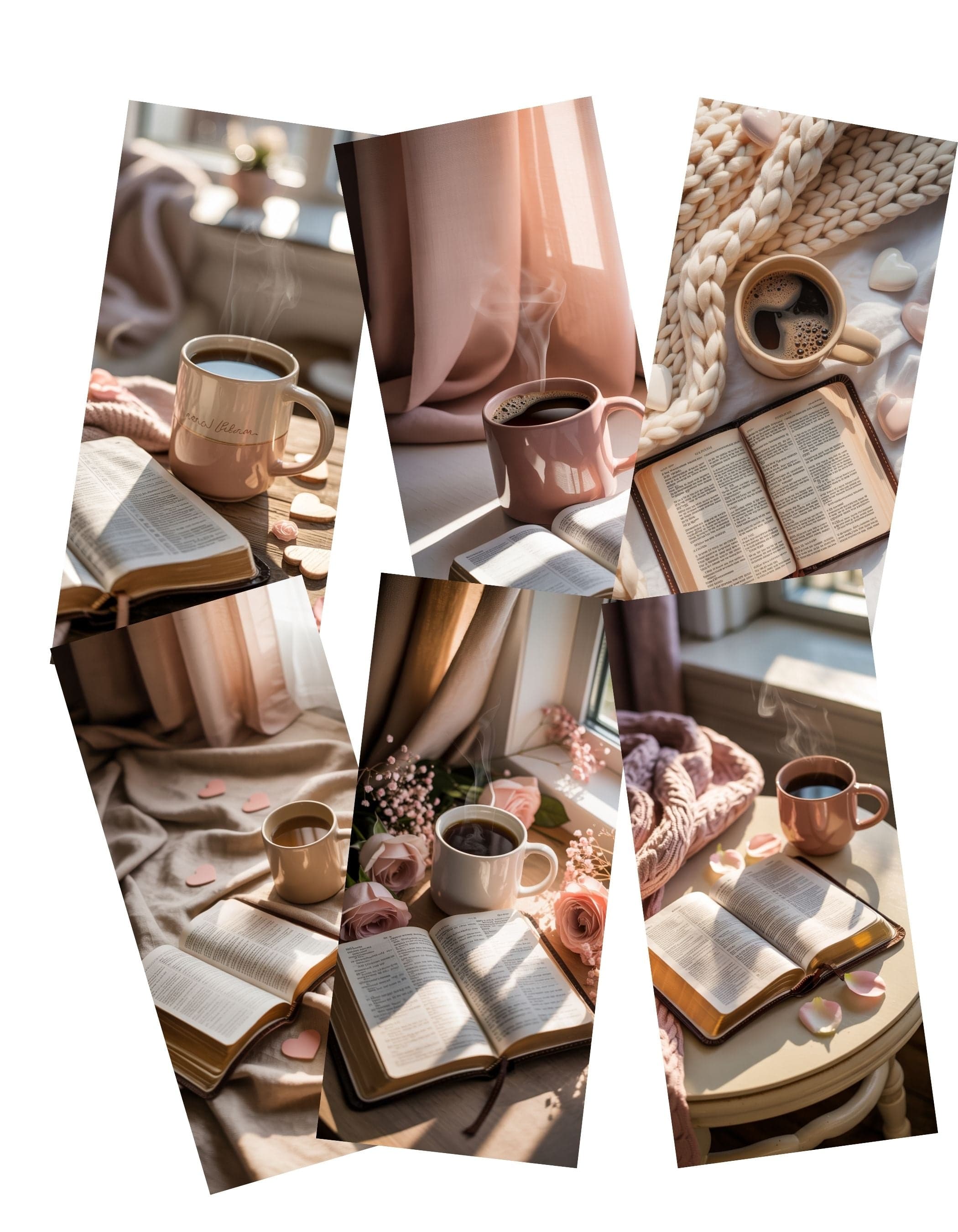 Cozy Valentine Faith Phone Wallpapers (No Text) – Coffee and Christ Shop